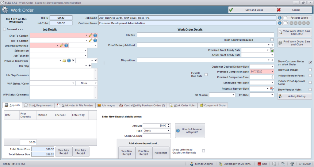 Flex Management Software